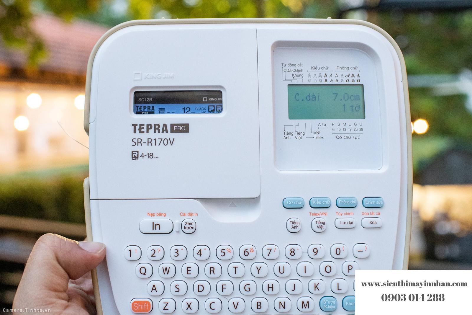 MÁY IN NHÃN TEPRA PRO SR-R170V